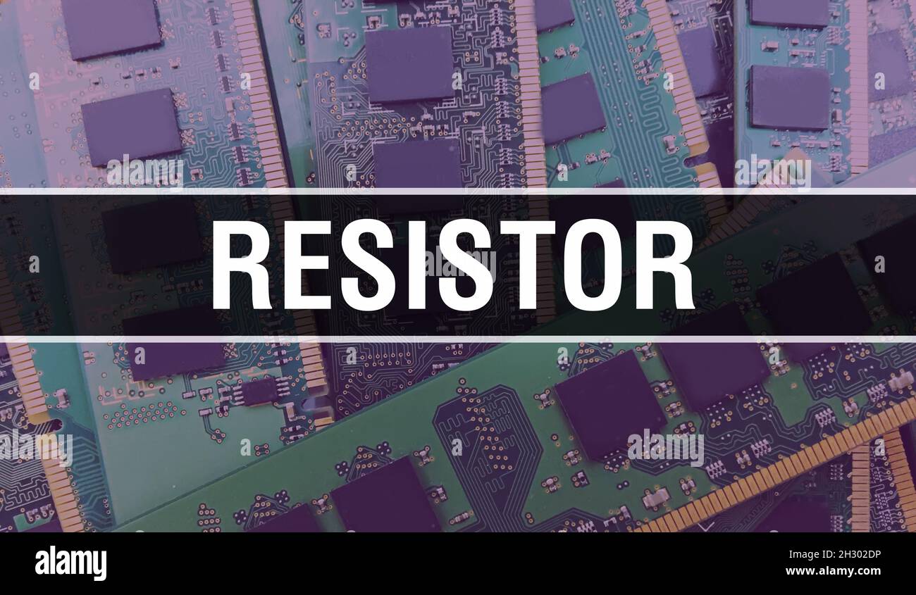 Resistor with Electronic components on integrated circuit board ...