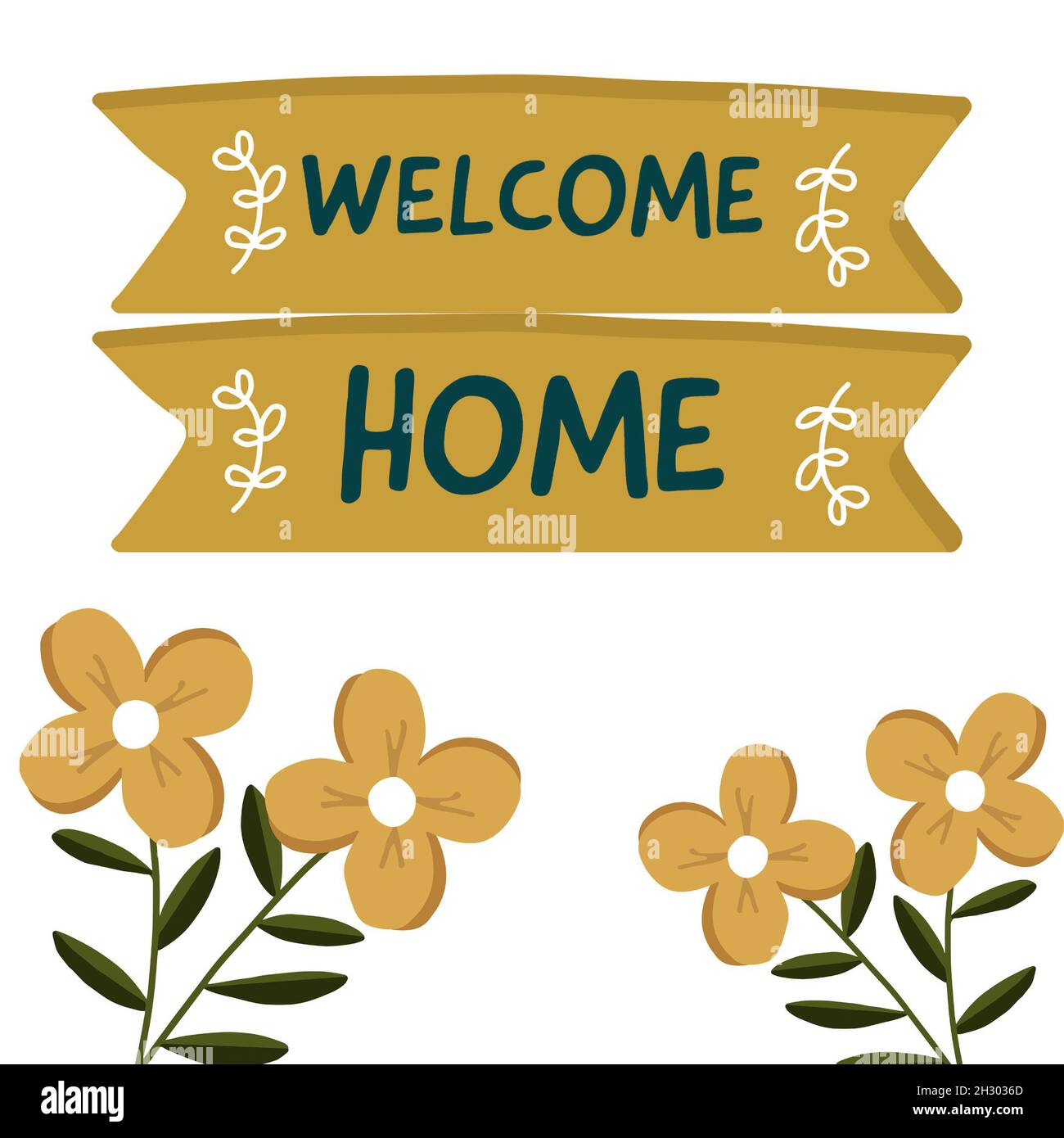 Welcome home banner Cut Out Stock Images & Pictures - Alamy