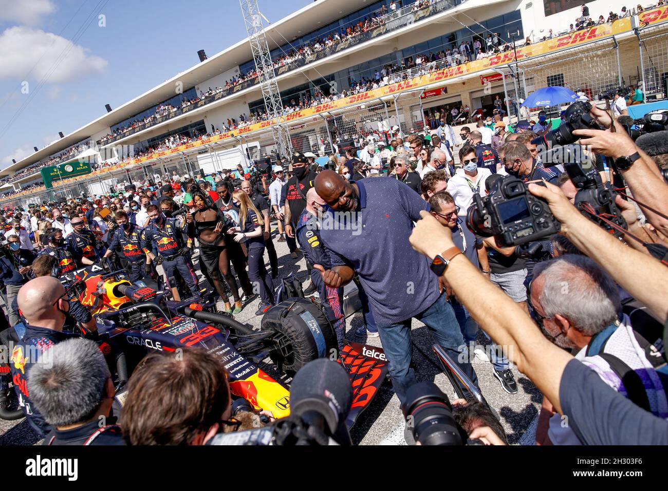 Austin, Texas, 24/10/2021, Shaquille O'Neal during the Formula 1 Aramco ...