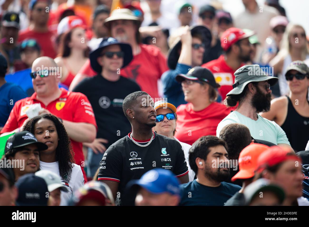 Austin, Texas, USA, 24/10/2021, Circuit atmosphere - fans. 24.10.2021 ...