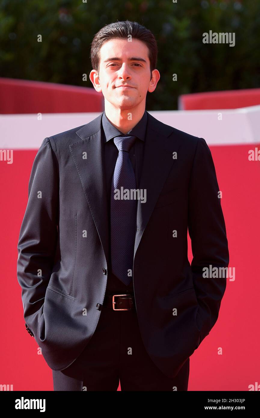 Rome, Italy - 24 Oct 2021, Domenico Pinelli attends the red carpet of ...