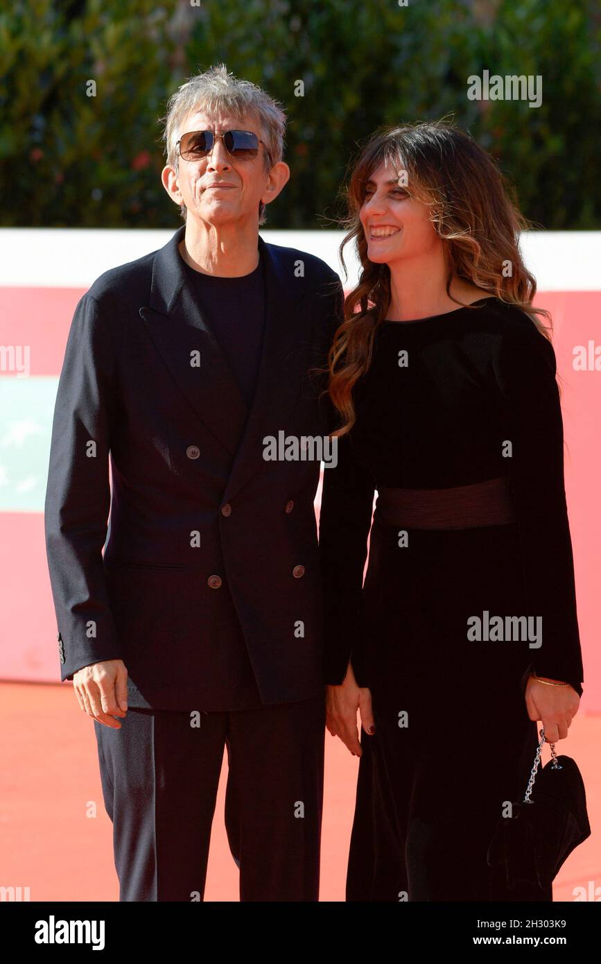 Rome, Italy - 24 Oct 2021, Sergio Rubini and Carla Cavalluzzi attend ...