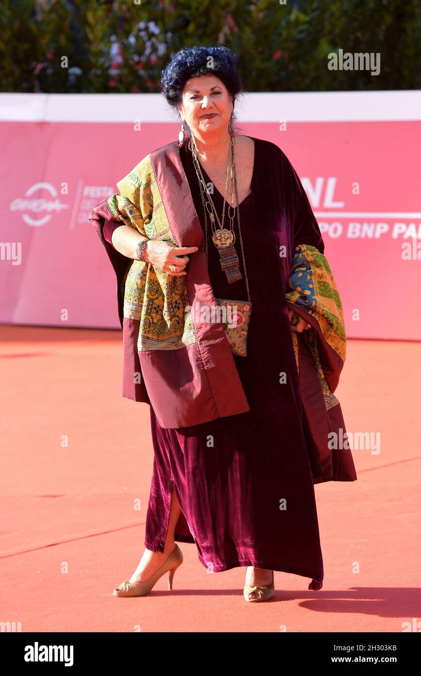Rome, Italy - 24 Oct 2021, Marisa Laurito attends the red carpet of ...
