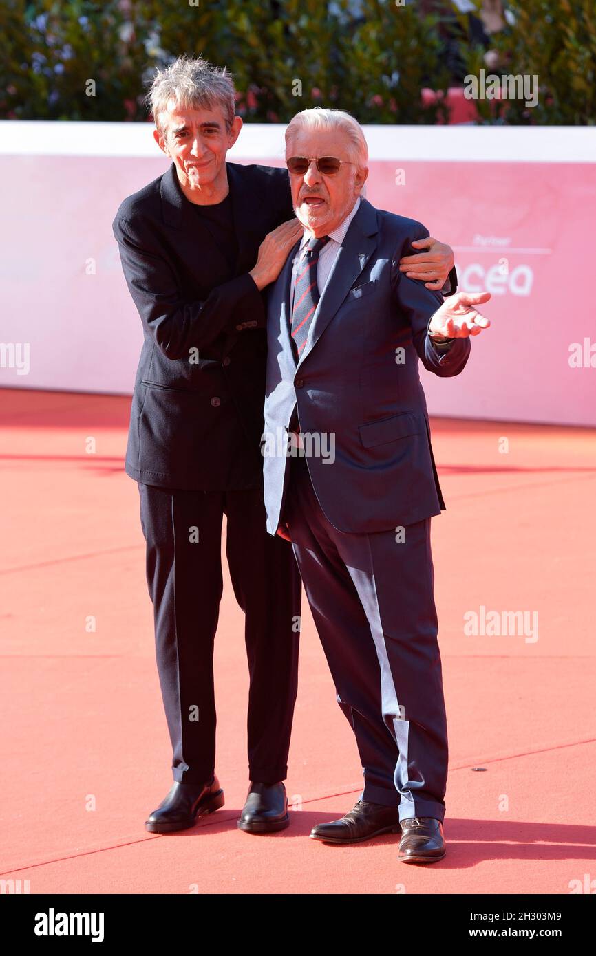 Rome, Italy. 24th Oct, 2021. Sergio Rubini and Giancarlo Giannini ...