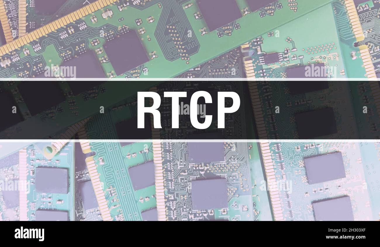 RTCP with Technology Motherboard Digital. RTCP and Computer Circuit ...