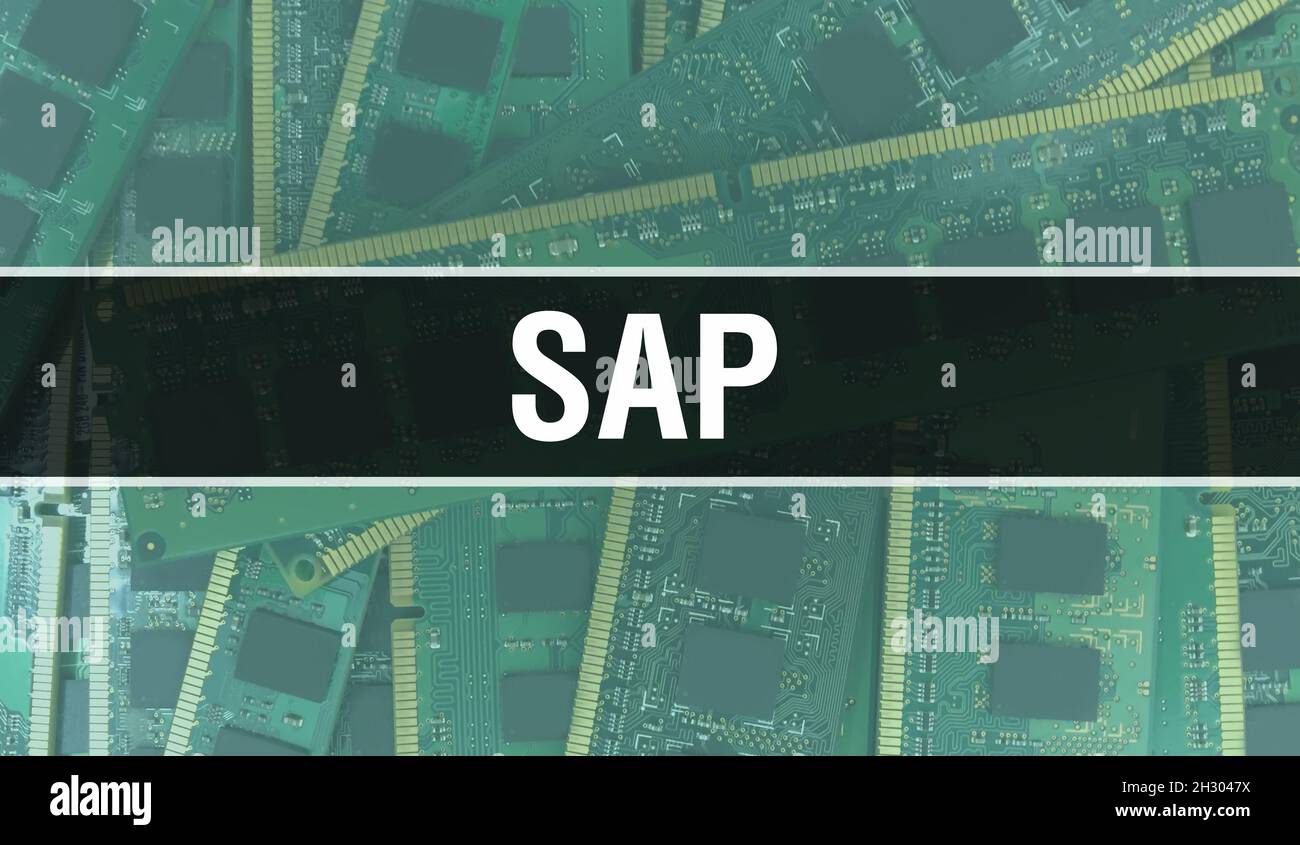 SAP with Technology Motherboard Digital. SAP and Computer Circuit Board ...