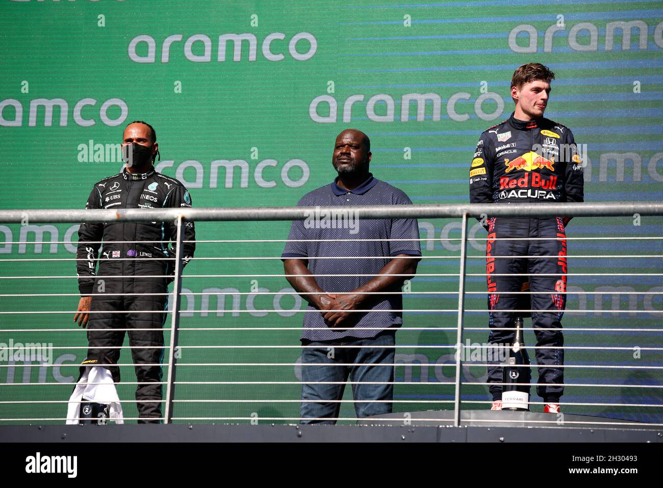 Austin, Texas, 24/10/2021, podium Shaquille O'Neal, HAMILTON Lewis (gbr ...