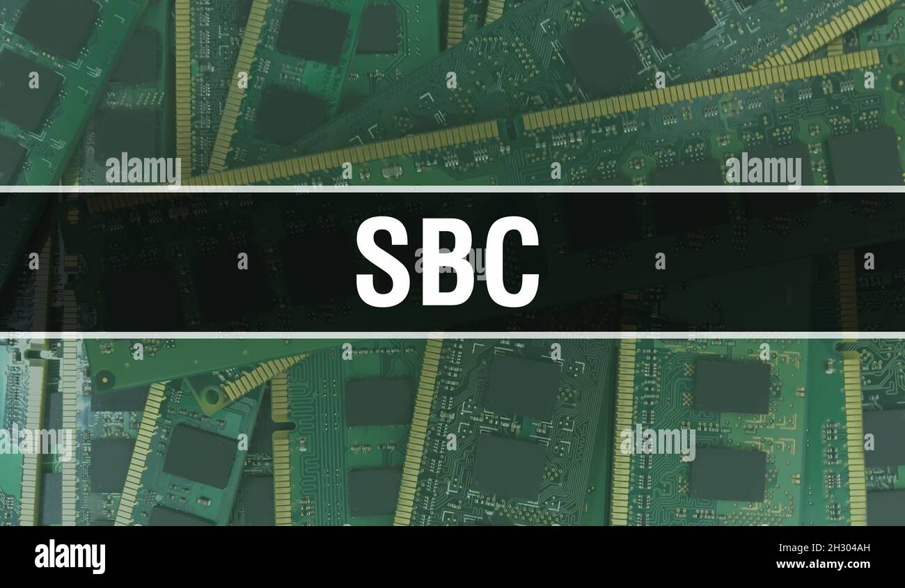 SBC with Technology Motherboard Digital. SBC and Computer Circuit Board ...