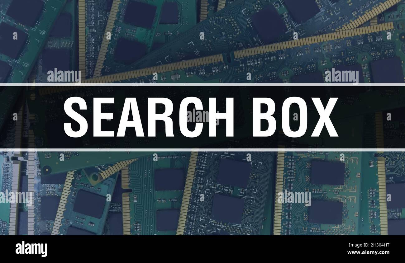 Search Box with Technology Motherboard Digital. Search Box and Computer ...