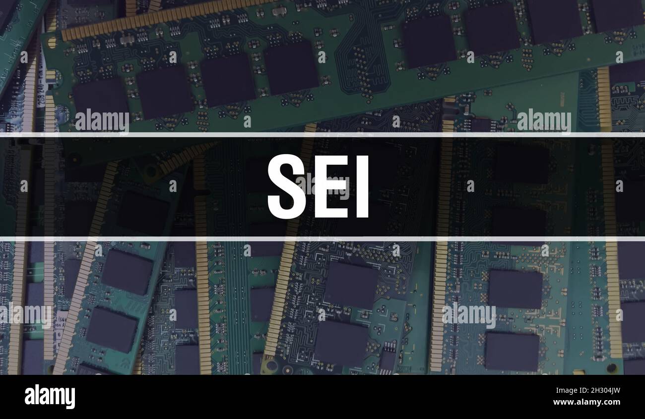 SEI concept with Electronic Integrated Circuit on circuit board. SEI ...