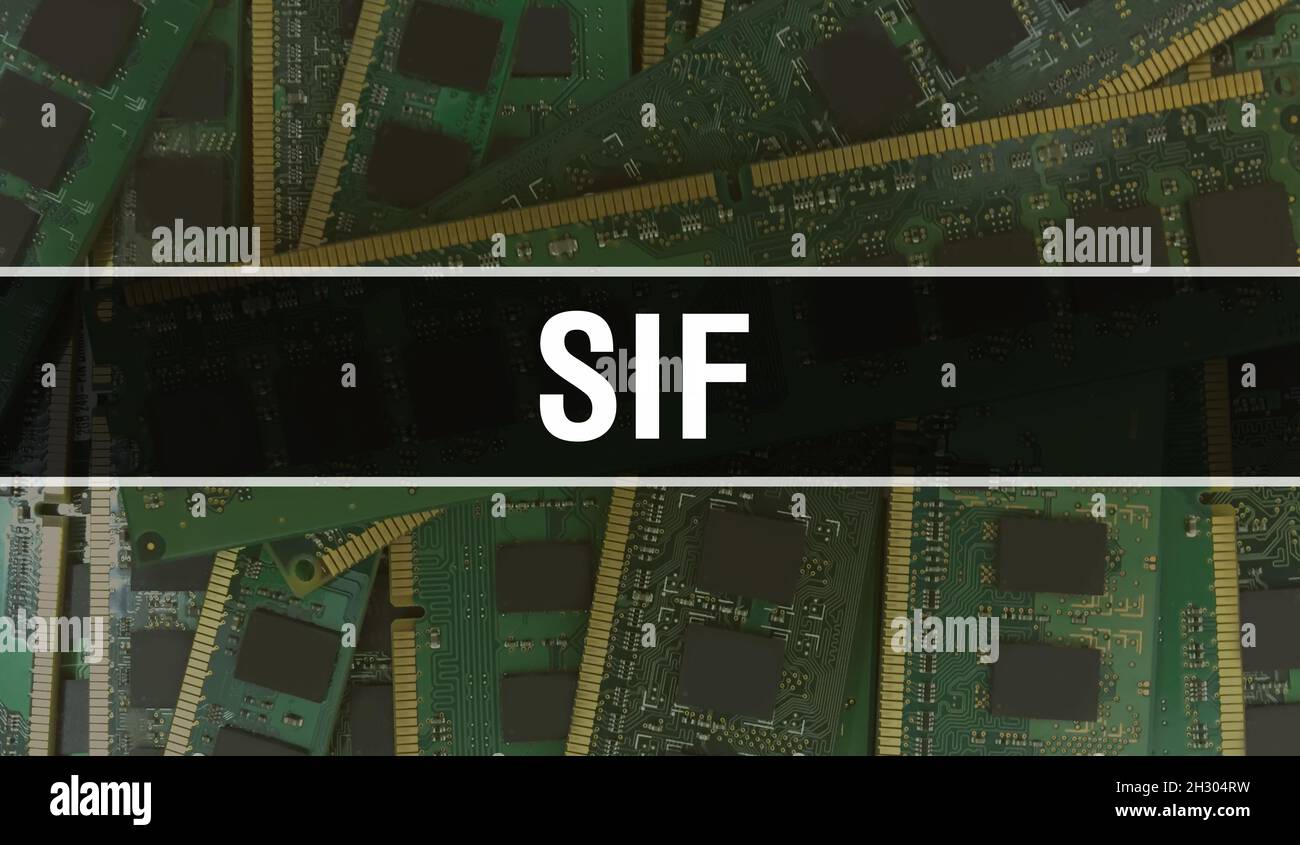 SIF with Technology Motherboard Digital. SIF and Computer Circuit Board ...