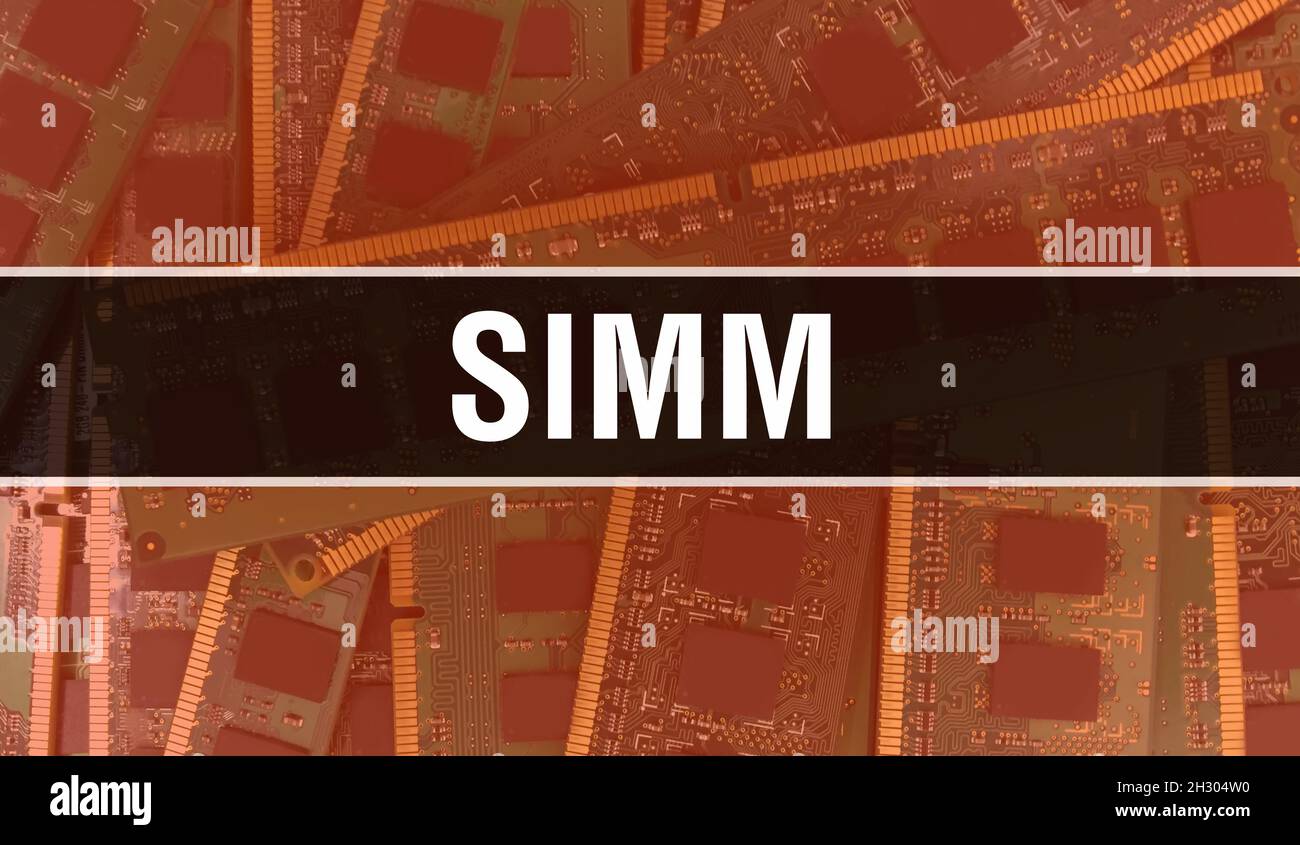 SIMM with Technology Motherboard Digital. SIMM and Computer Circuit ...
