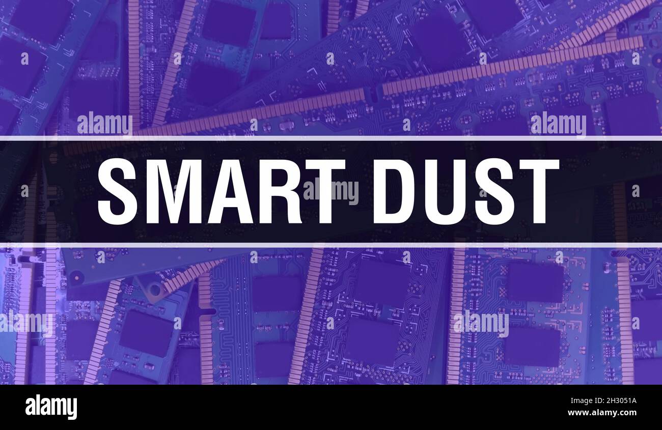 Smart Dust with Technology Motherboard Digital. Smart Dust and Computer ...