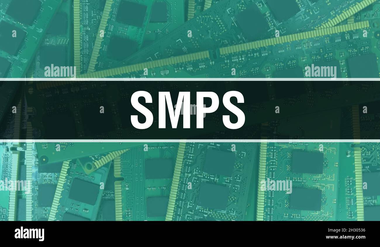 SMPS with Technology Motherboard Digital. SMPS and Computer Circuit ...