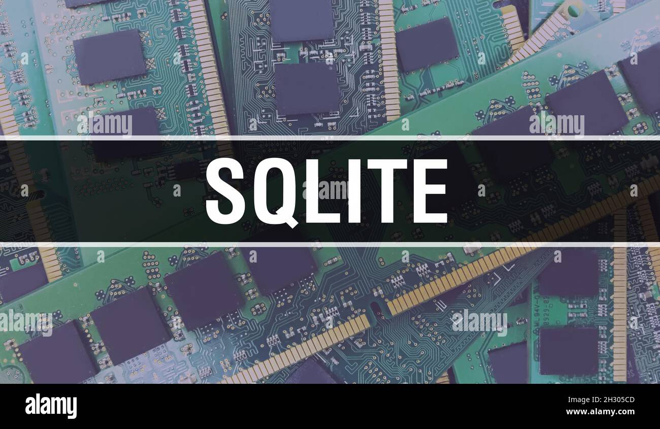 SQLite with Electronic Computer Hardware technology background ...