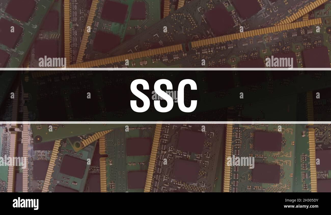 SSC with Technology Motherboard Digital. SSC and Computer Circuit Board ...