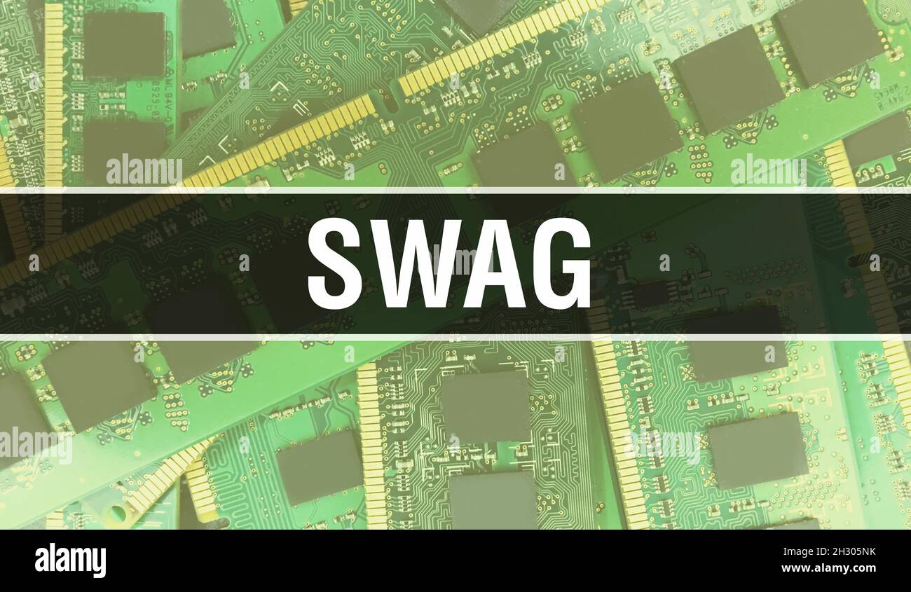 SWAG concept with Electronic Integrated Circuit on circuit board. SWAG ...