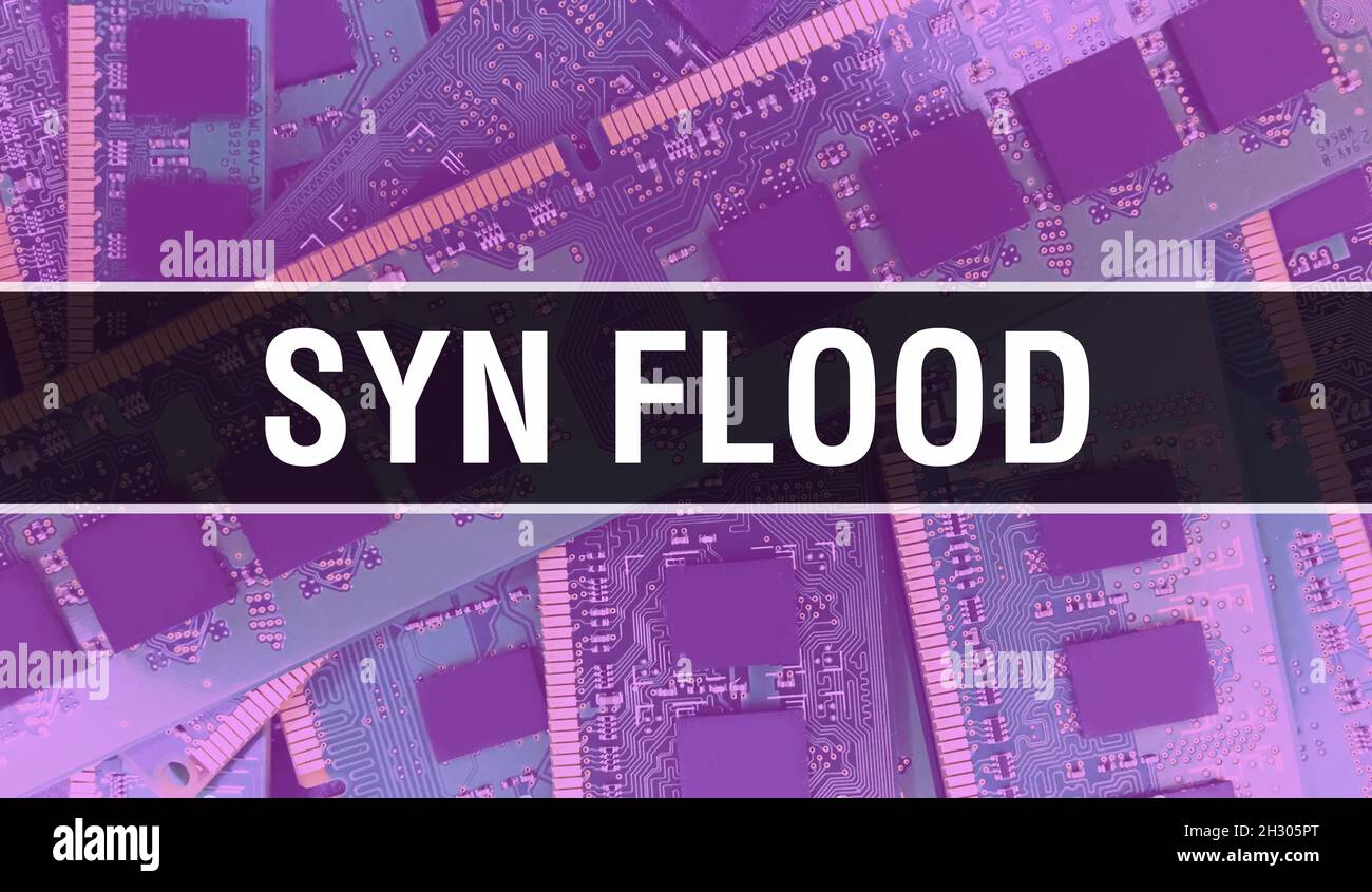 Syn flood background hi-res stock photography and images - Alamy