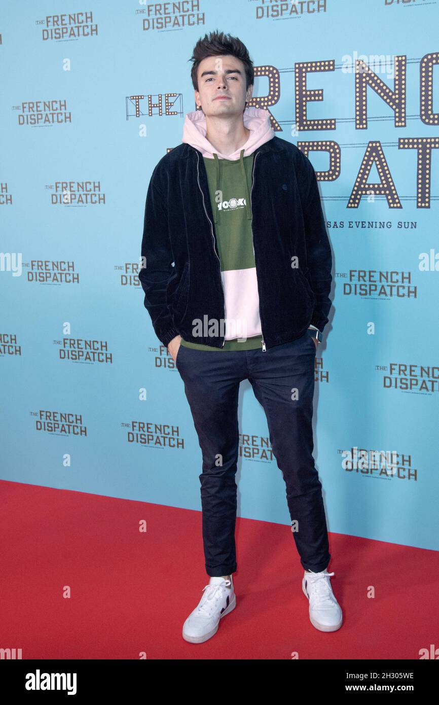 Paris, France on October 24, 2021. Hugo Decrypte attending The French ...