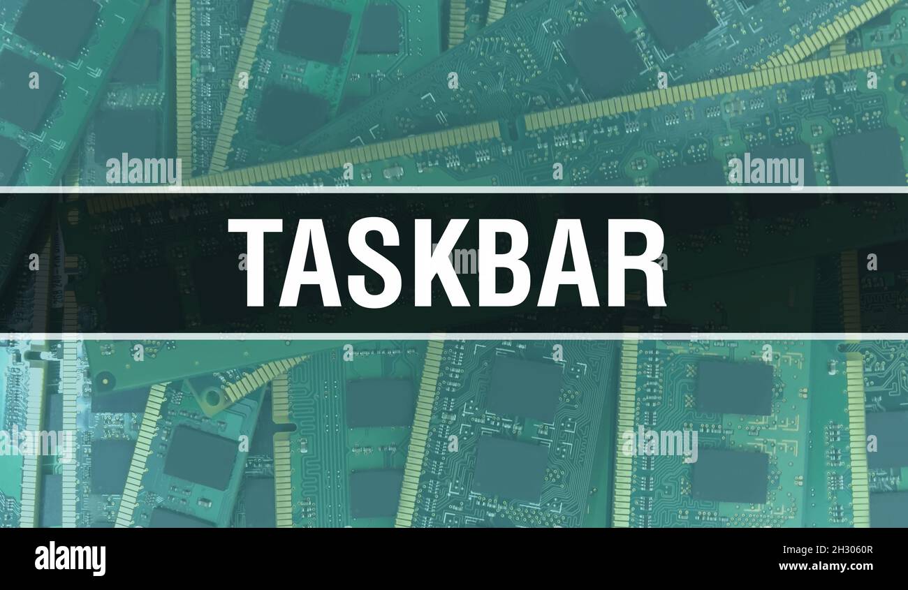 Taskbar image hi-res stock photography and images - Alamy