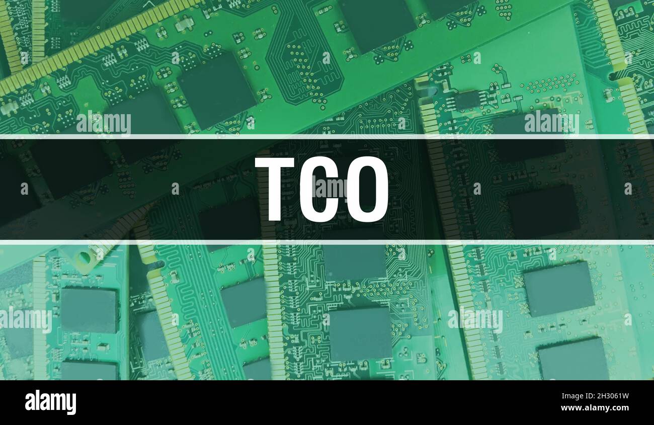 TCO with Technology Motherboard Digital. TCO and Computer Circuit Board ...
