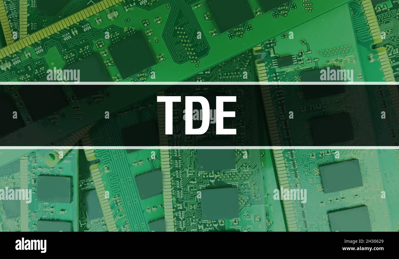 TDE with Technology Motherboard Digital. TDE and Computer Circuit Board Electronic Computer ...