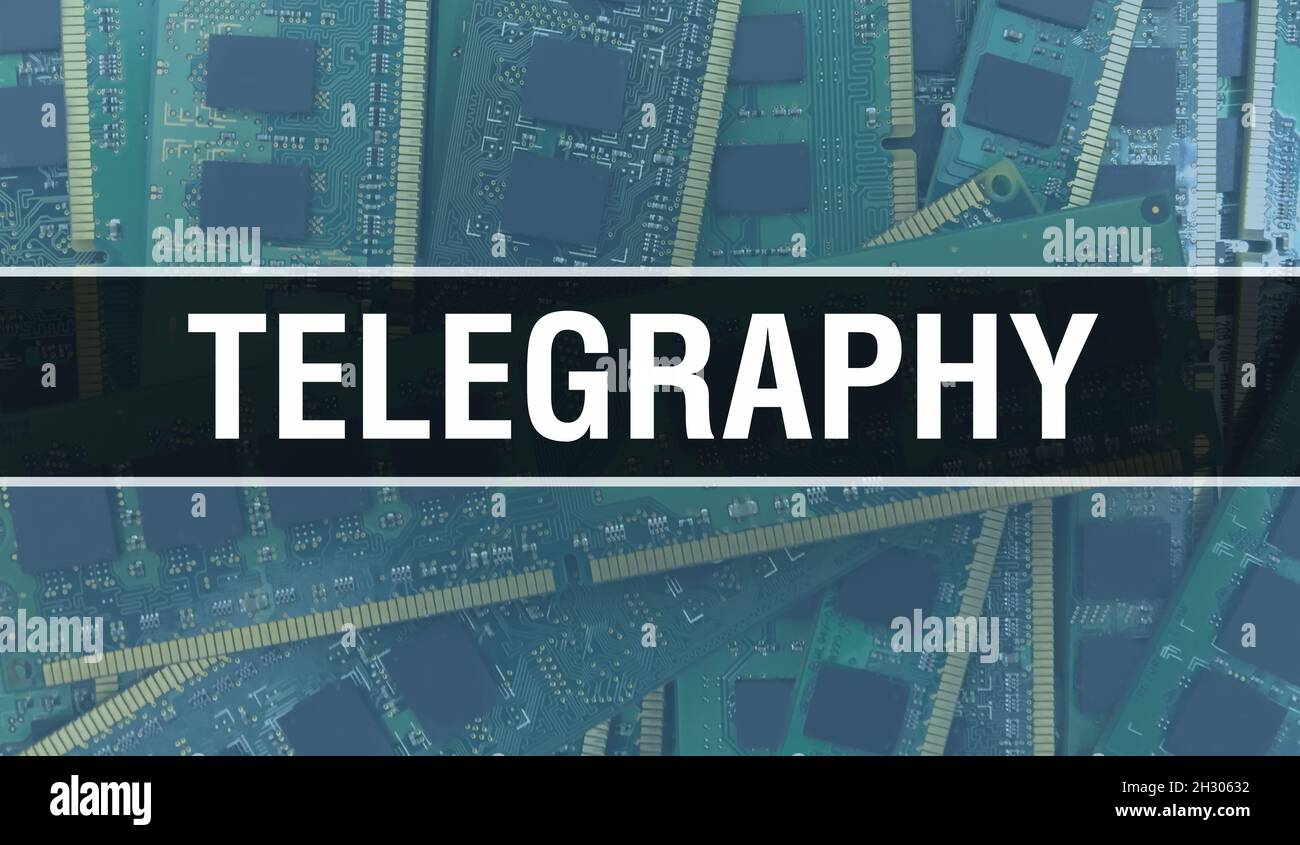 Telegraphy with Electronic Computer Hardware technology background ...