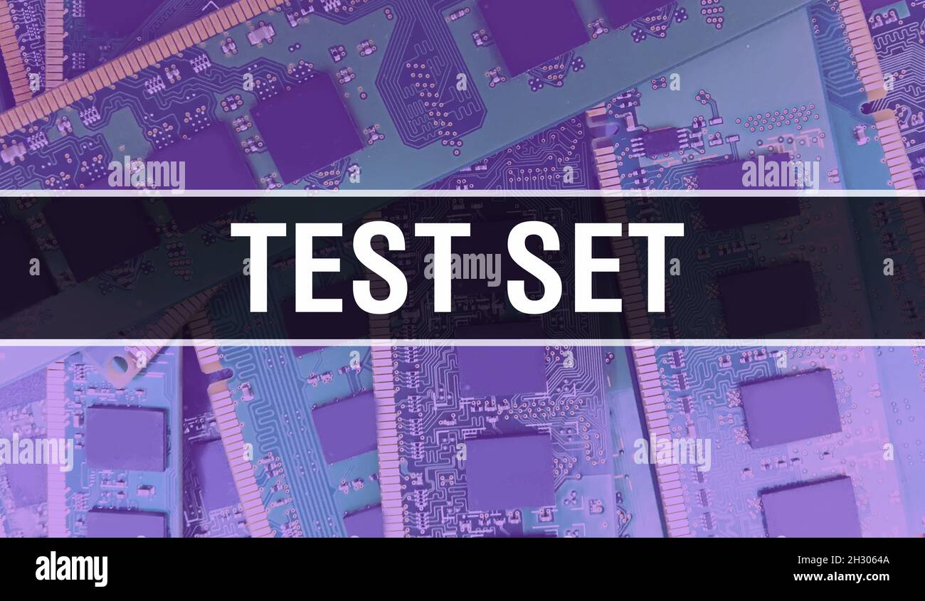 Test Set with Technology Motherboard Digital. Test Set and Computer ...