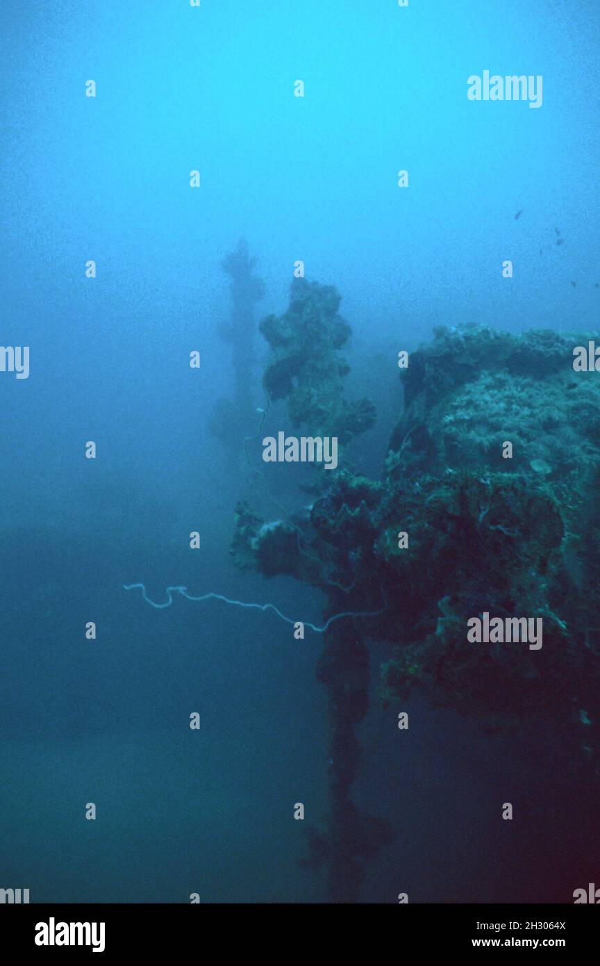 Propellers on Japanese WWII sea plane, taken in 1999, Ghavutu Island ...