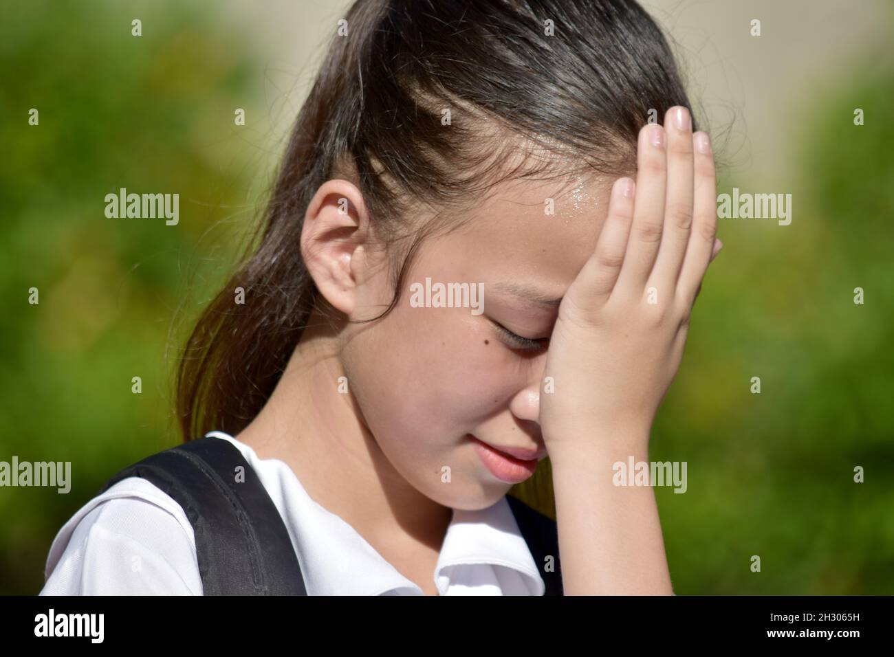 A Girl Student And Failure Stock Photo - Alamy