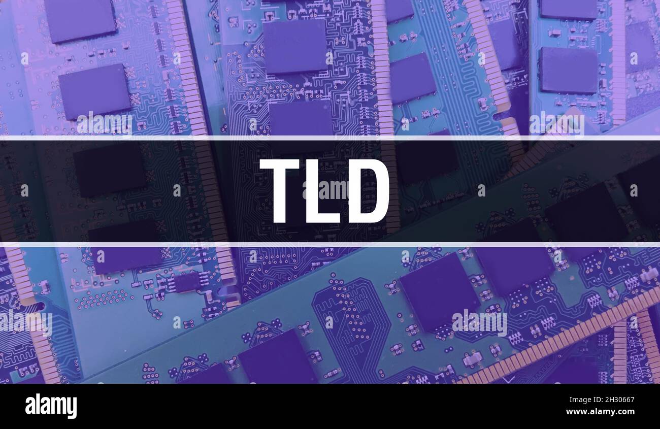 TLD with Electronic components on integrated circuit board Background ...