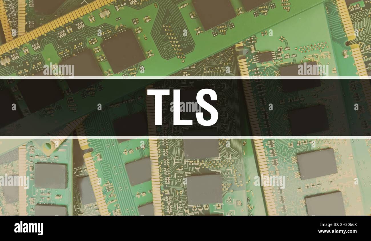 TLS with Technology Motherboard Digital. TLS and Computer Circuit Board ...