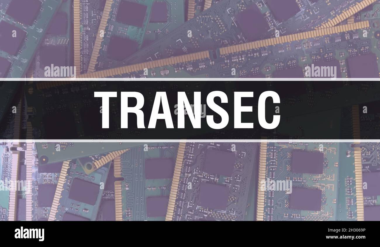TRANSEC concept illustration using Computer Chip in Circuit Board ...