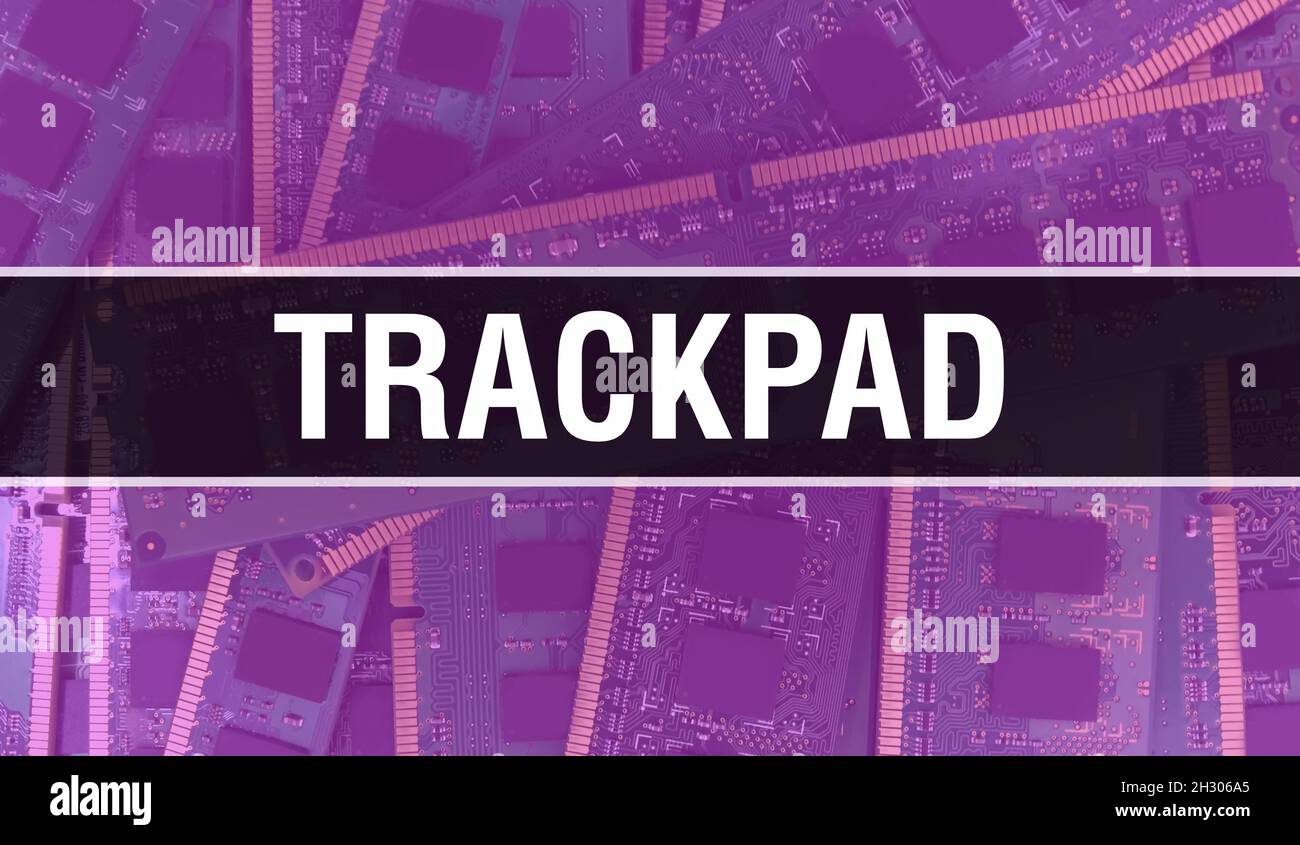 Trackpad concept illustration using Computer Chip in Circuit Board ...