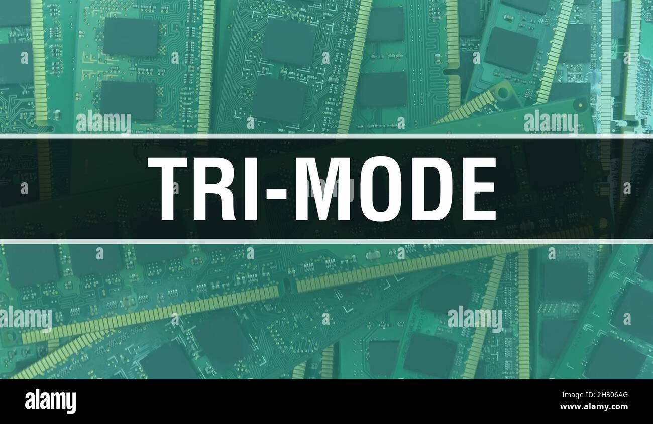 Tri-Mode with Electronic Computer Hardware technology background ...
