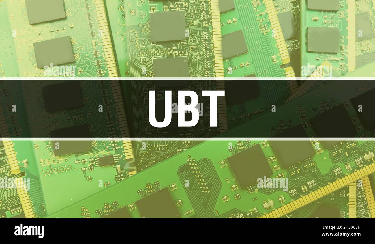 UBT with Electronic components on integrated circuit board Background ...