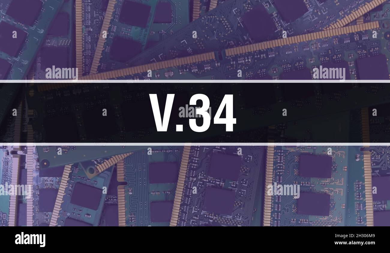 V.34 with Technology Motherboard Digital. V.34 and Computer Circuit ...