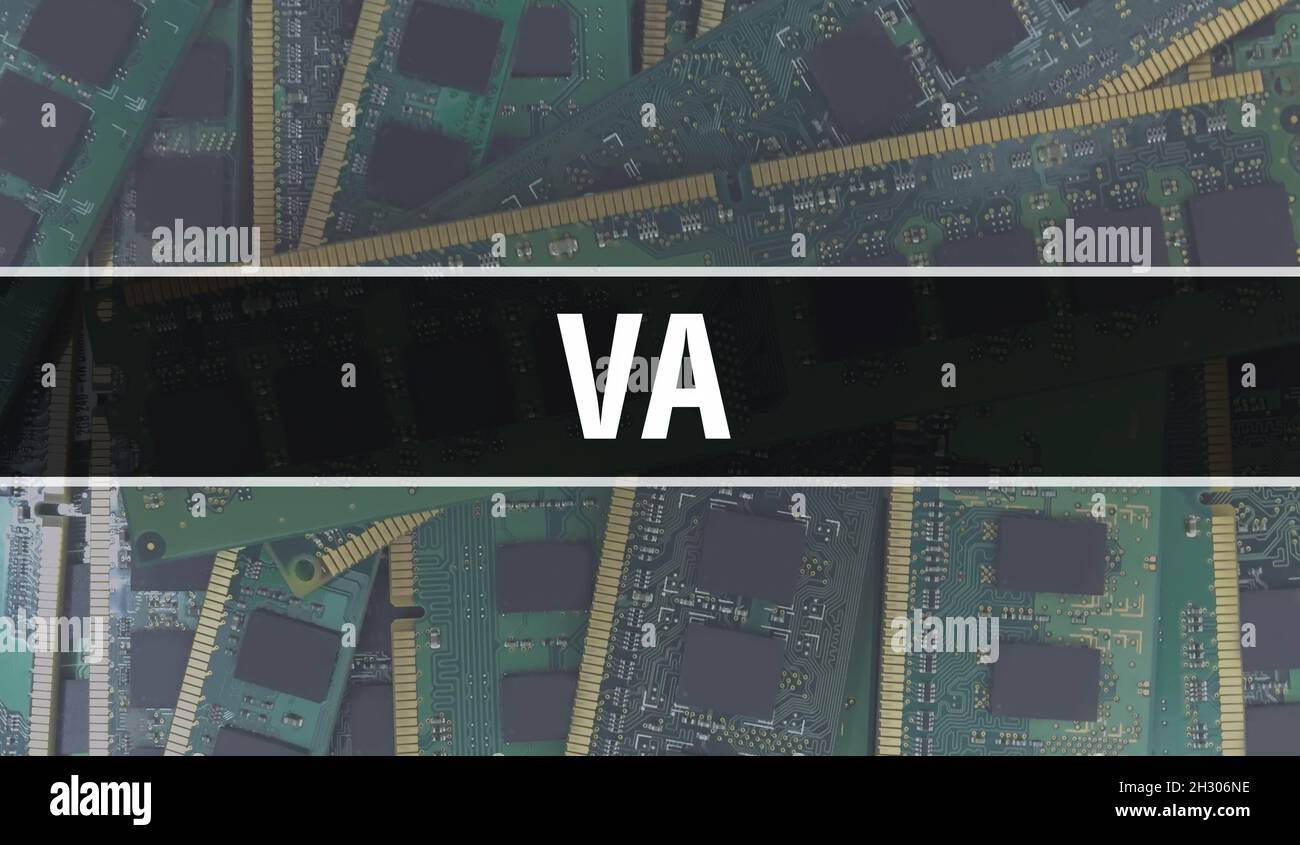 VA with Technology Motherboard Digital. VA and Computer Circuit Board ...