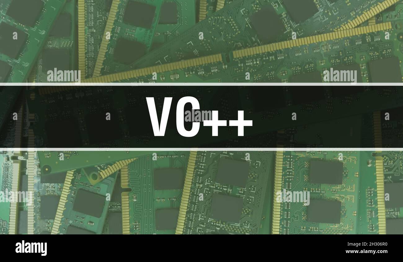 VC++ with Technology Motherboard Digital. VC++ and Computer Circuit ...