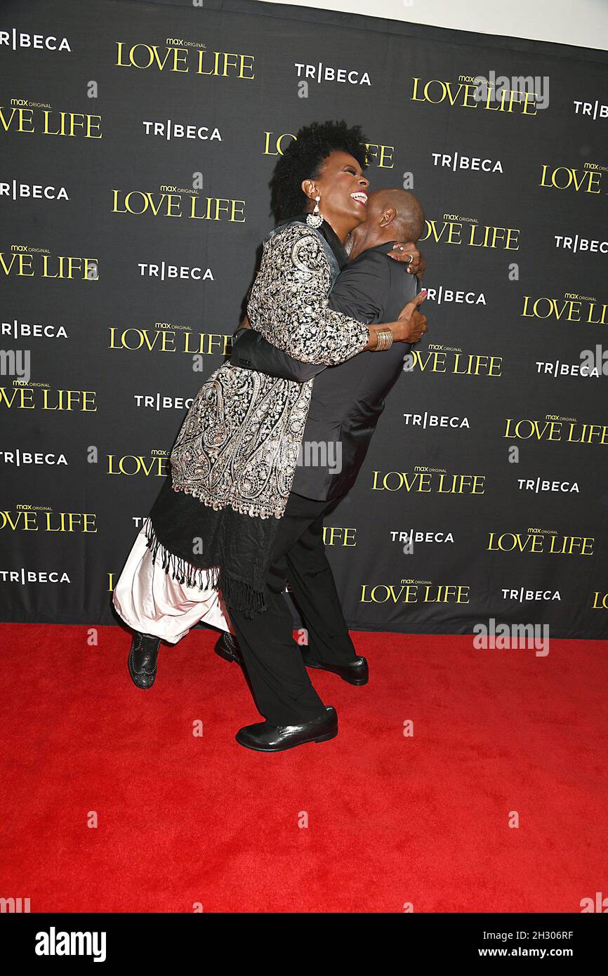 Janet Hubert and actor John Earl Jelks attend The Tribeca Fall Preview ...