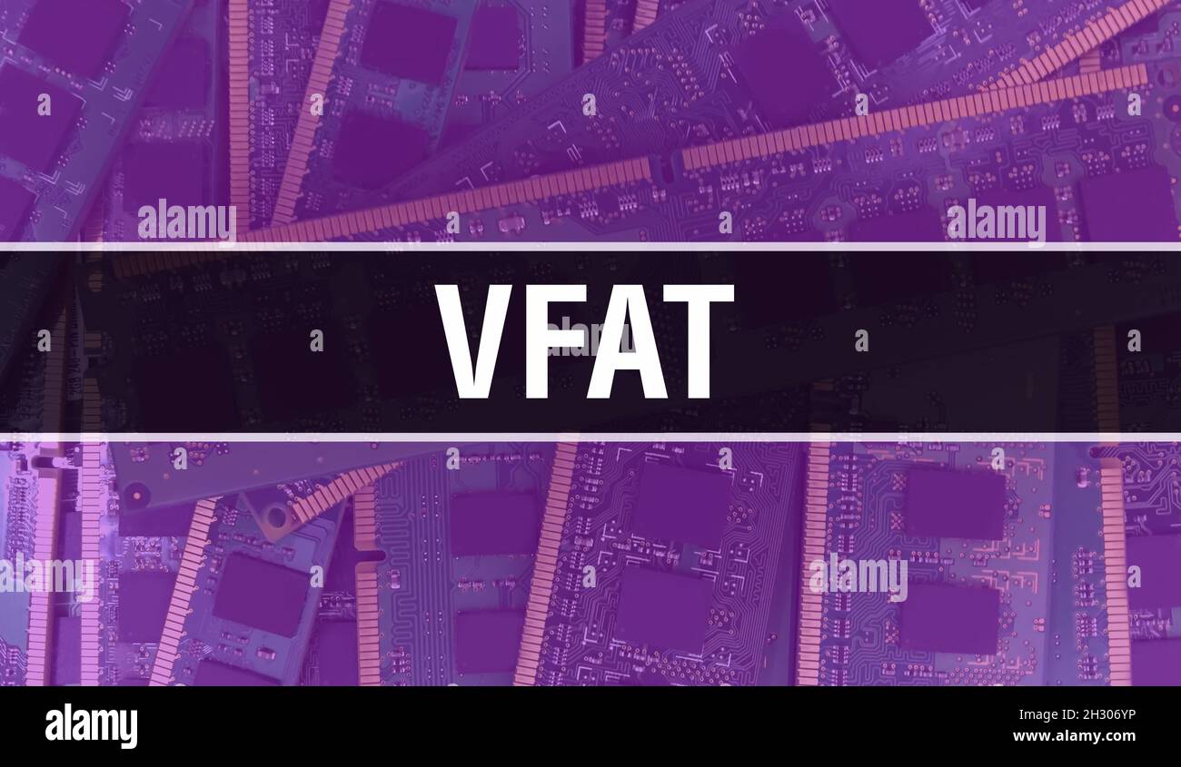 VFAT with Technology Motherboard Digital. VFAT and Computer Circuit Board Electronic Computer ...