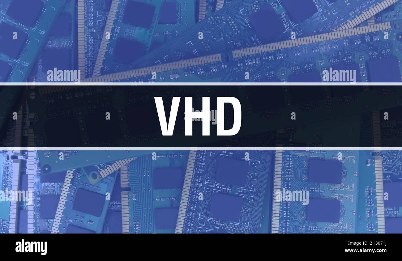 VHD with Technology Motherboard Digital. VHD and Computer Circuit Board ...
