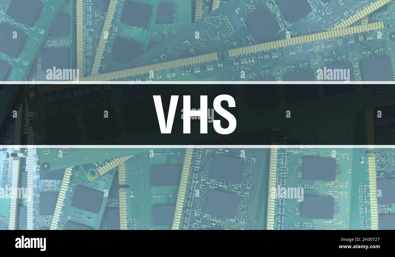 VHS with Technology Motherboard Digital. VHS and Computer Circuit Board ...