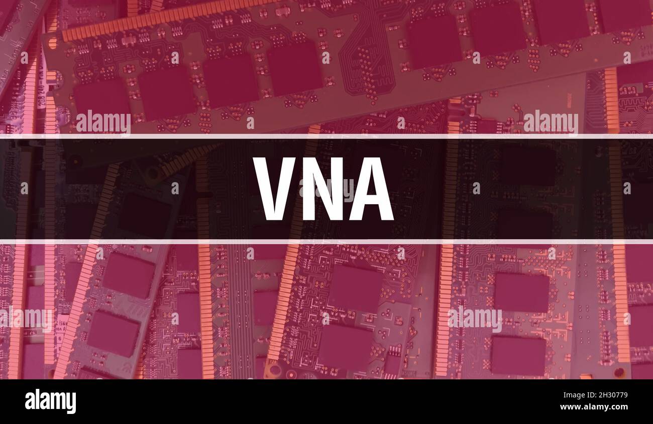VNA concept with Electronic Integrated Circuit on circuit board. VNA ...