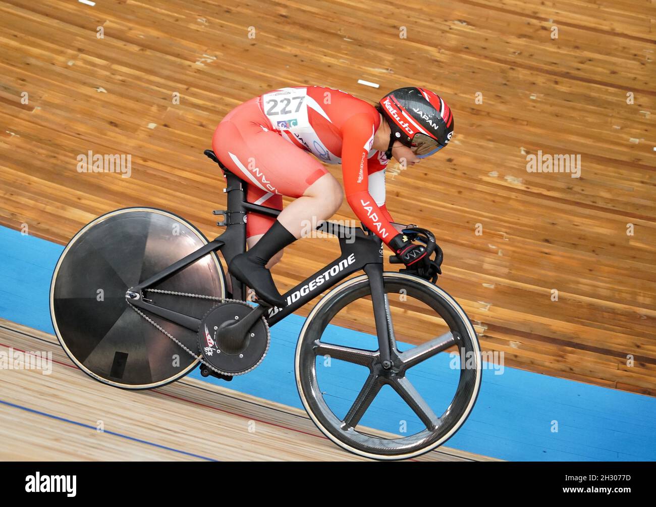 Roubaix, France, October 24, 2021, Mina SATO (JPN) in Womens Keirin ...