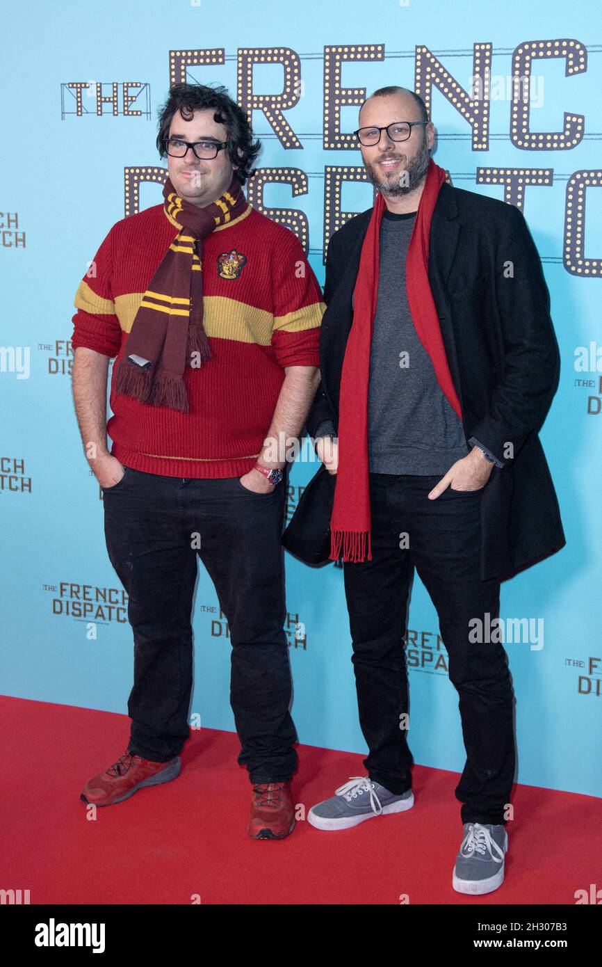 Paris, France on October 24, 2021. David Benmussa and guest attending ...