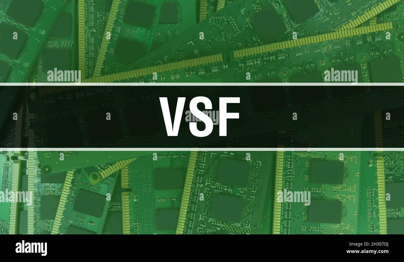 VSF with Technology Motherboard Digital. VSF and Computer Circuit Board ...