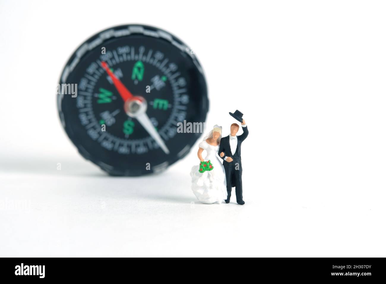 People standing on the platform Cut Out Stock Images & Pictures - Alamy