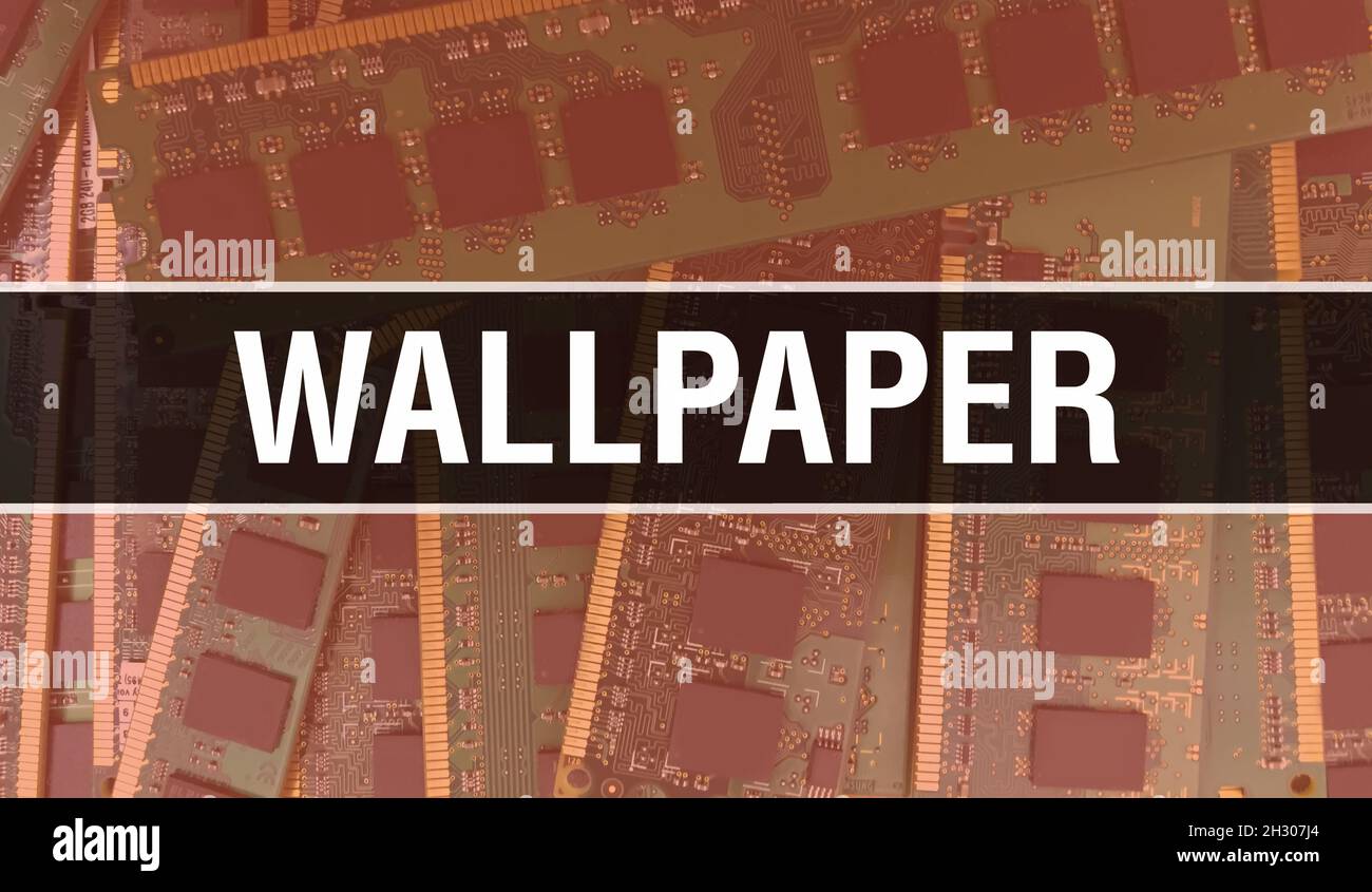 Wallpaper with Electronic Computer Hardware technology background ...