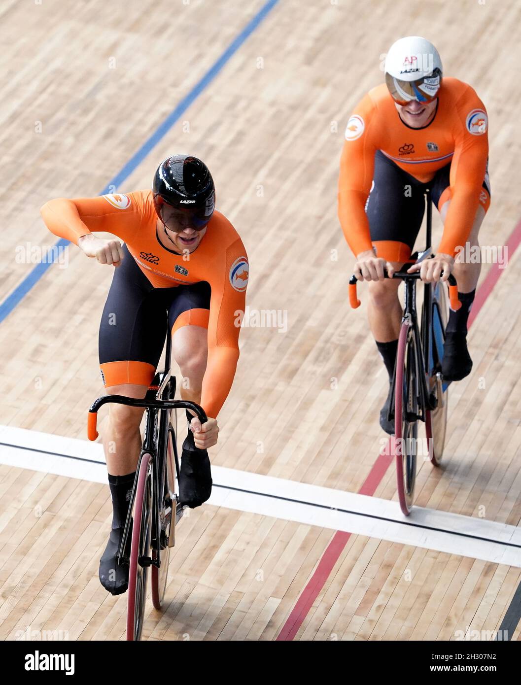 Roubaix, France, October 24, 2021, Harrie LAVREYSEN (NED) is gold ...